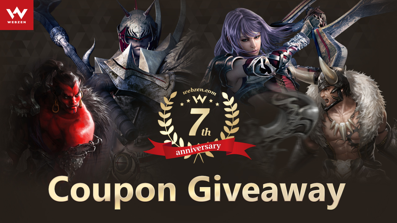 ¡Sorteamos 500 claves por el 7º Aniversario de Webzen! – Zona MMORPG