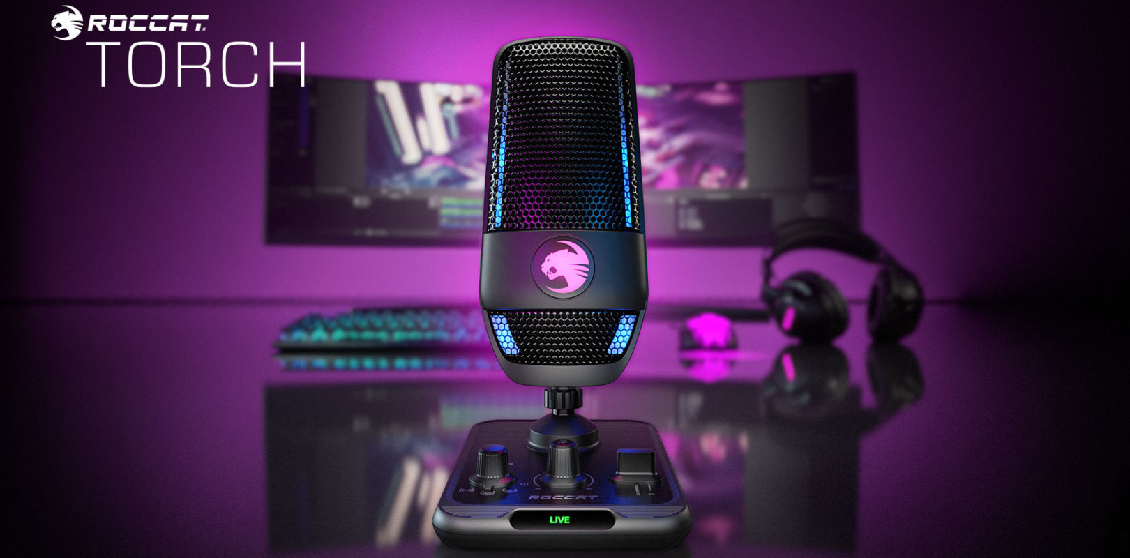 Roccat anuncia su micrófono USB con RGB gaming, Torch – Zona MMORPG