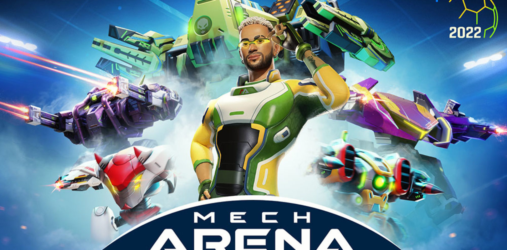 El “MVP Neymar Jr.” llega a Mech Arena como un nuevo piloto, durante ...