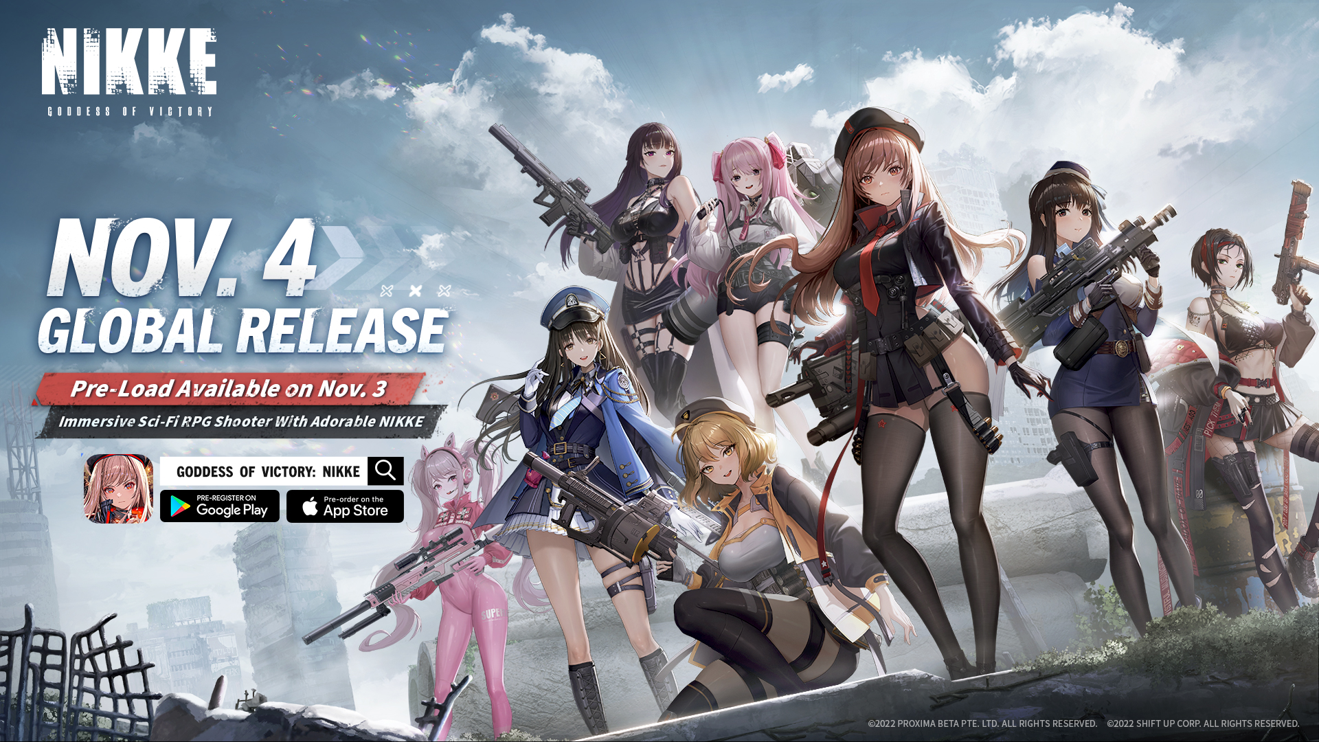 GODDESS OF VICTORY: NIKKE, un shooter RPG de ciencia-ficción con adorables NIKKEs, ya está ...