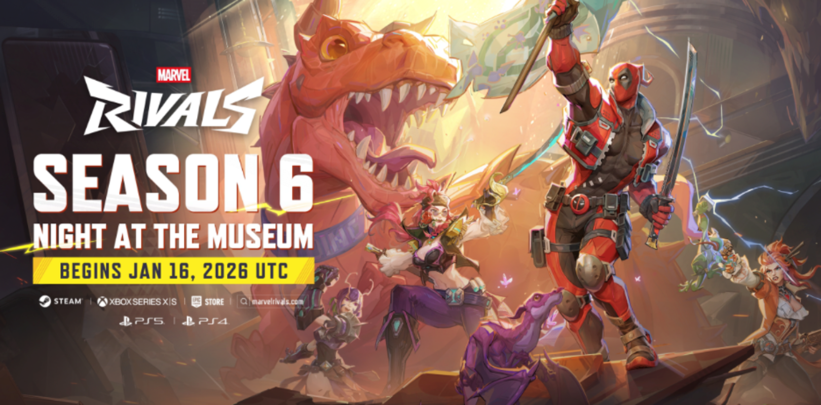 Deadpool se une a Marvel Rivals en la Temporada 6: Noche en el museo ...